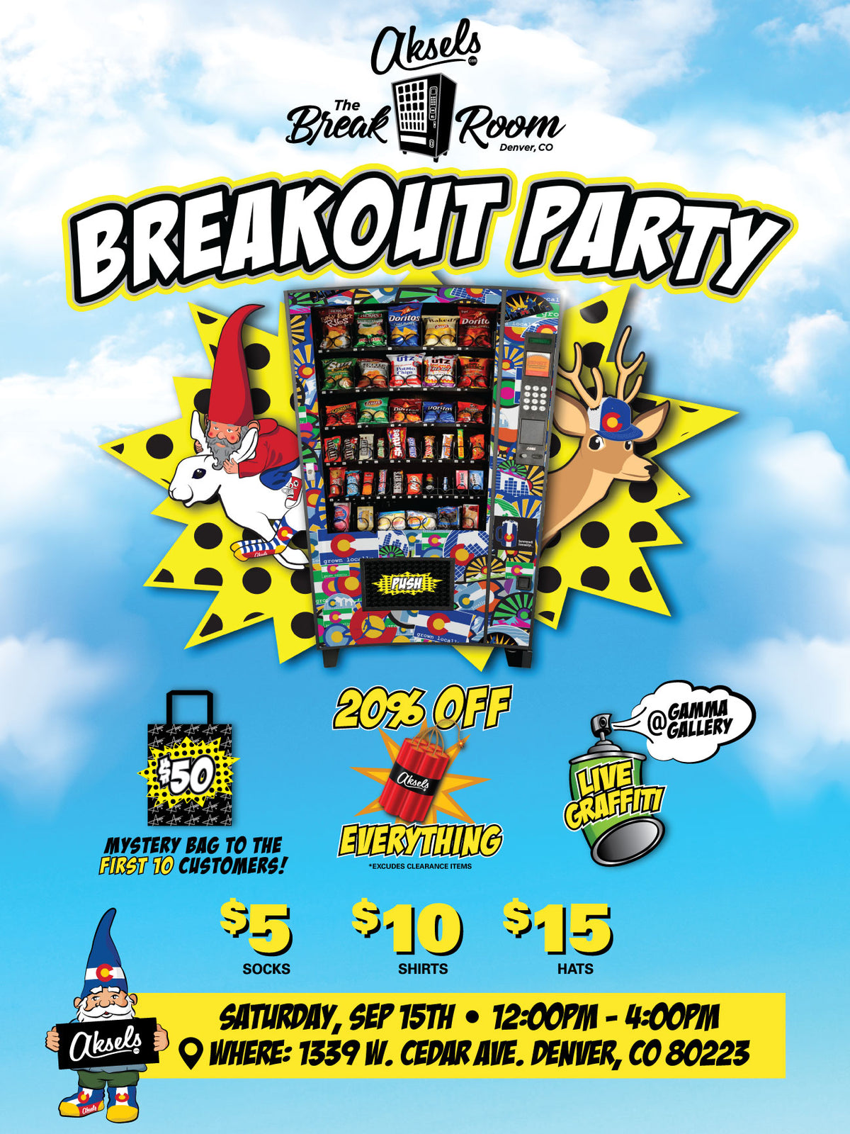 Break Room Grand Opening — Aksels