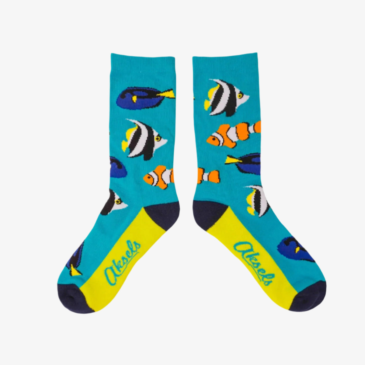 Tropical Fins Men's & Women's Crew Socks — Aksels