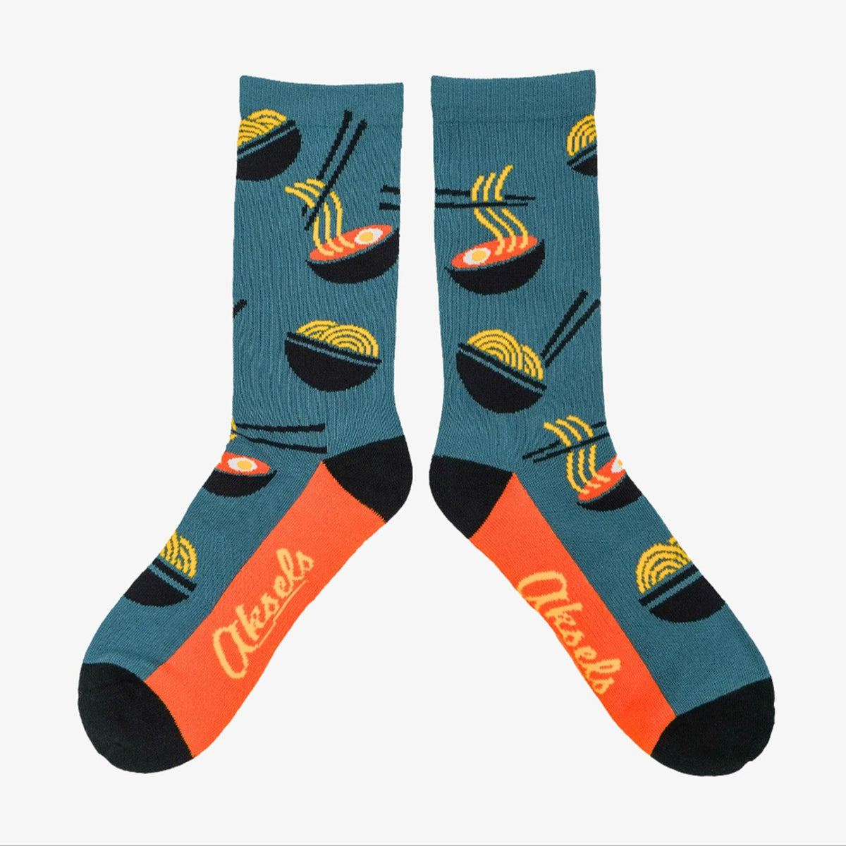 Adult Ramen Noodle Socks | Mens & Womens Crew Cotton Socks | Size 16 ...