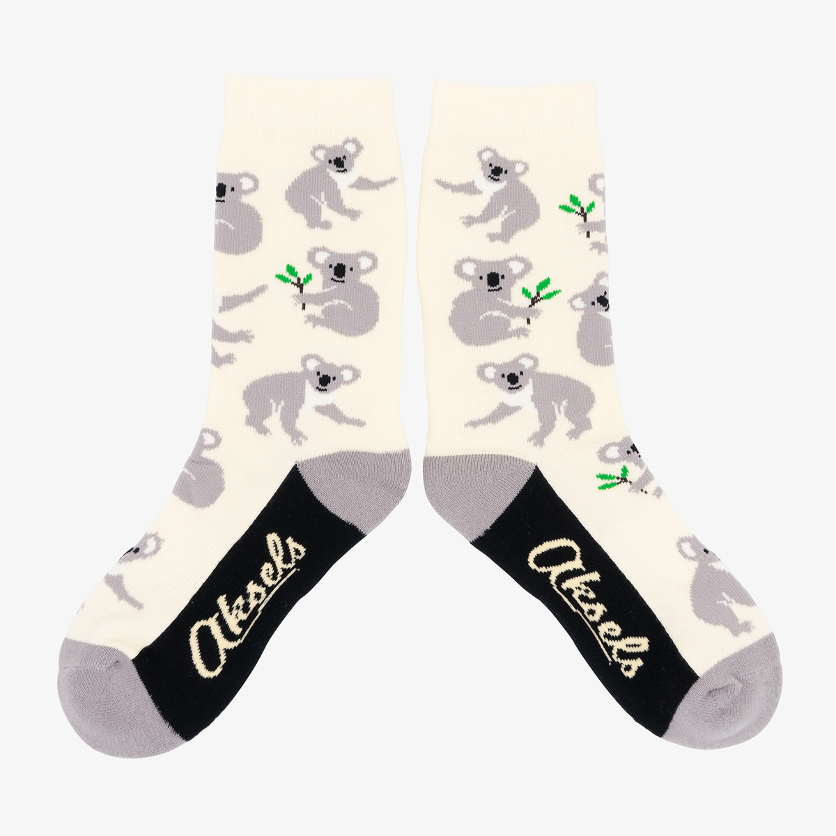 Big Kids Koala Bear Socks | Boys & Girls Cotton Crew Socks | Size 9-15 ...