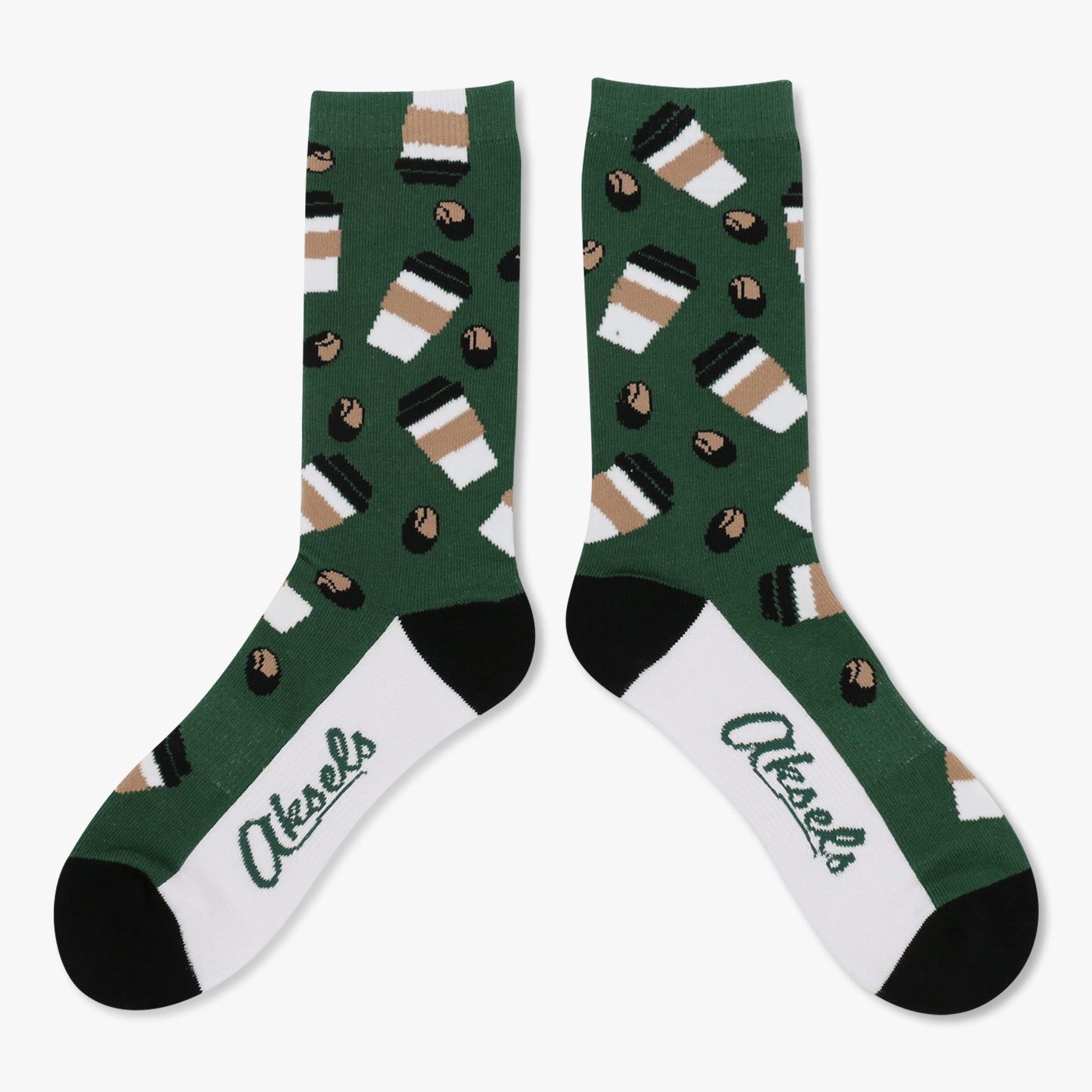 Coffee Cup & Beans Socks — Aksels