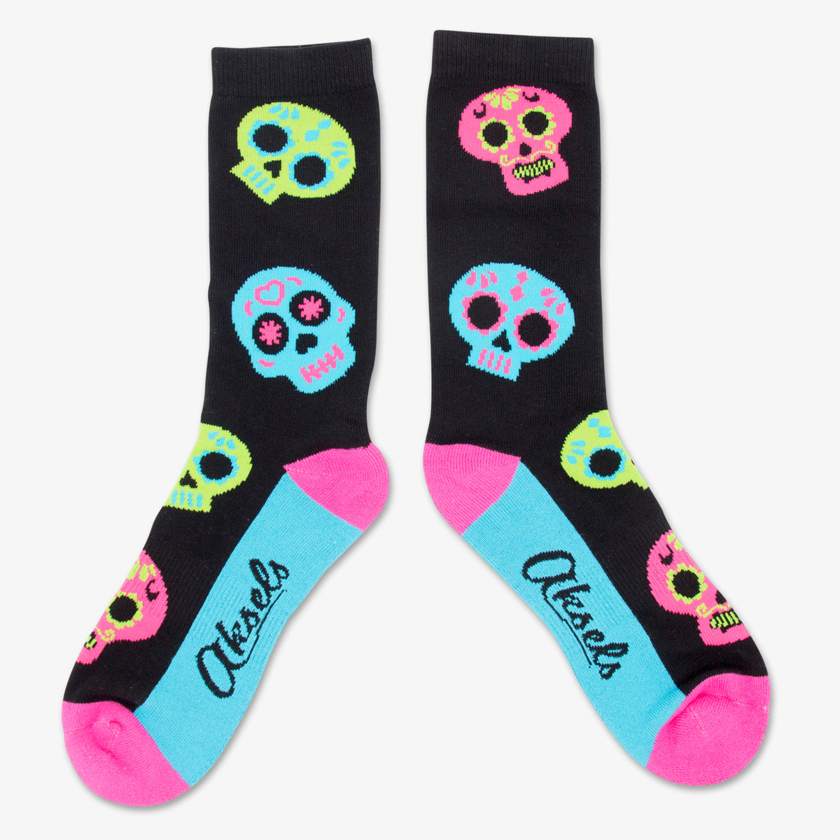 All Over Day of the Dead Socks — Aksels