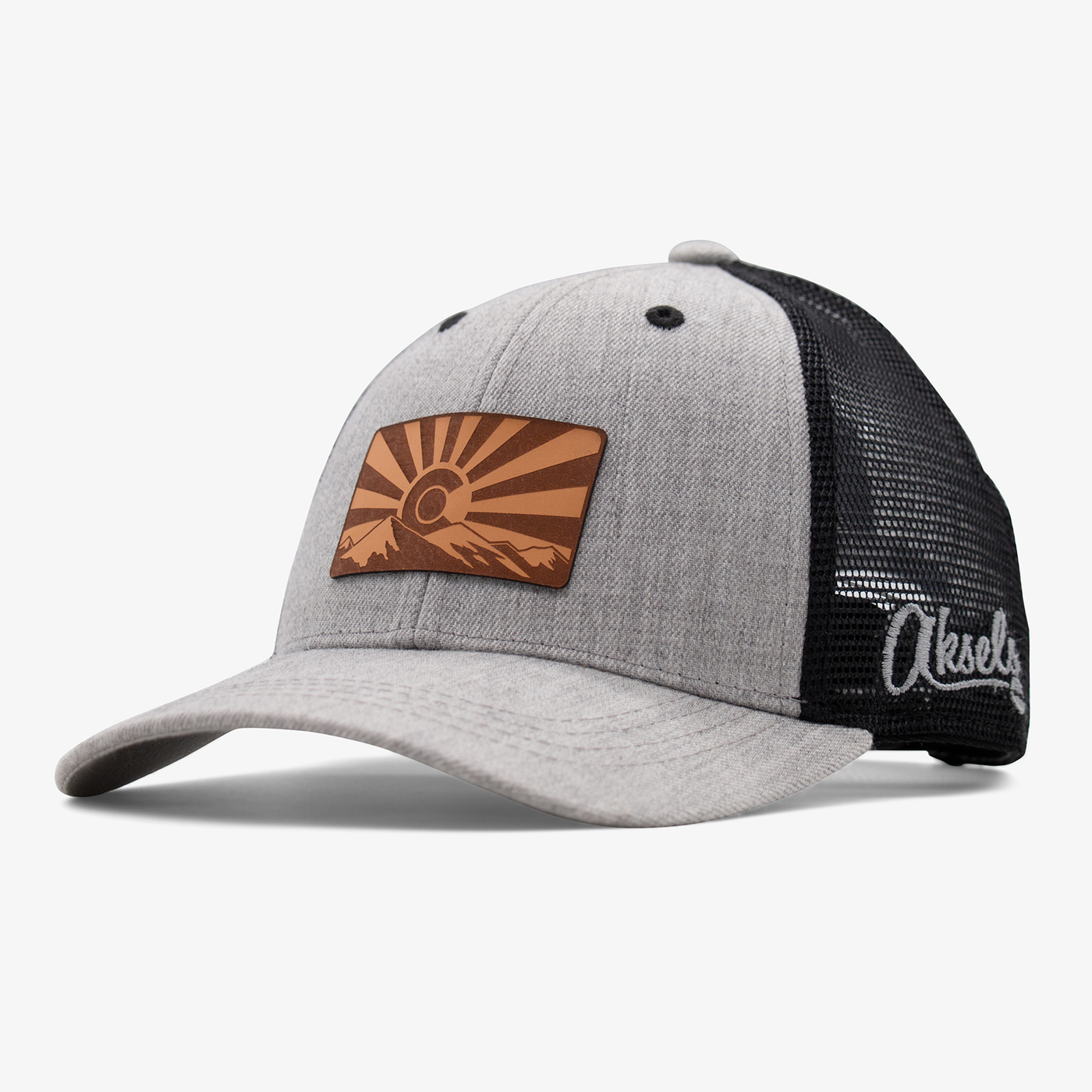 Adult Colorado Sunset Leather Patch Curved Low Pro Snapback Hat | Mens ...