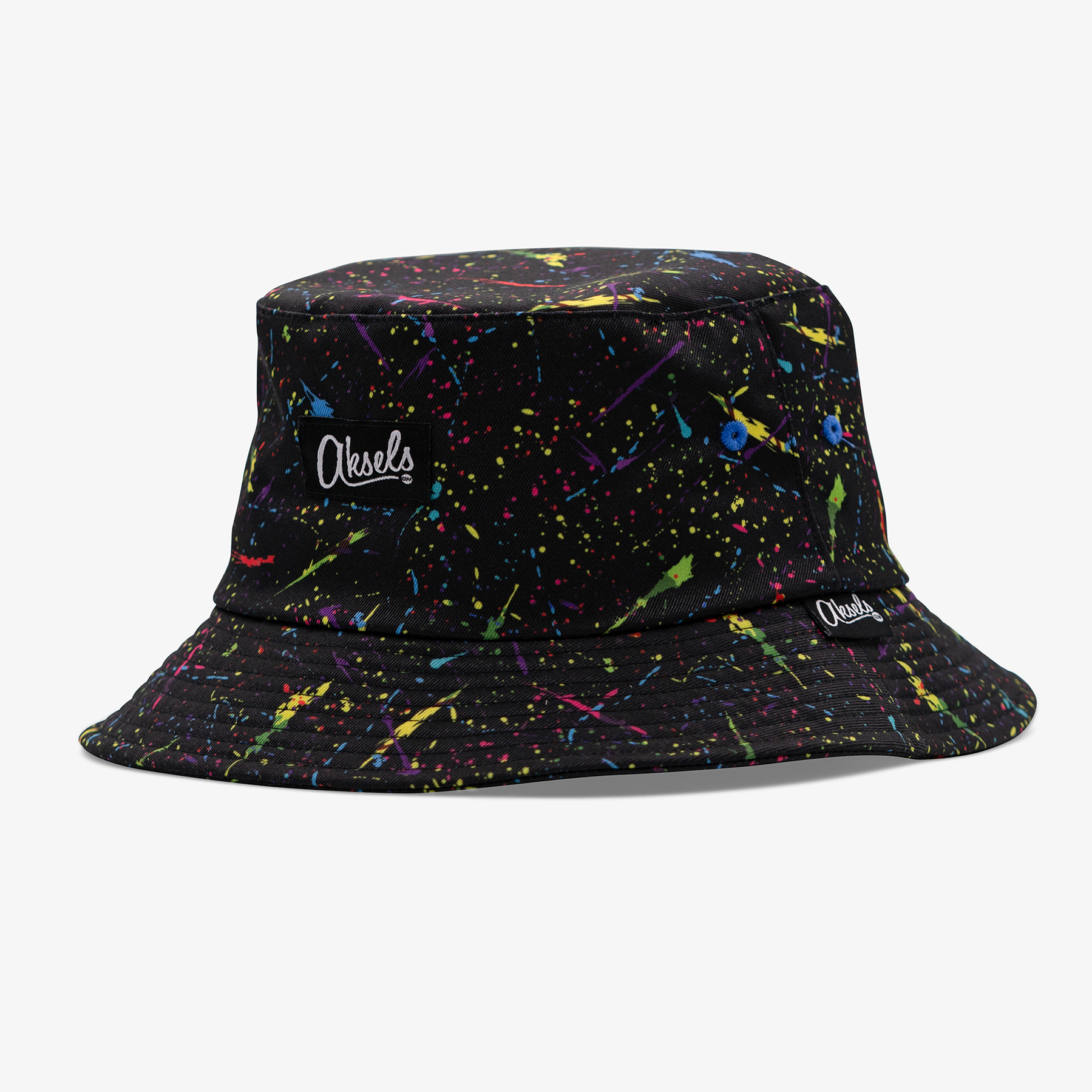 Adult Short Brim Paint Splatter Bucket Hat | Men’s & Women’s | Aksels.com