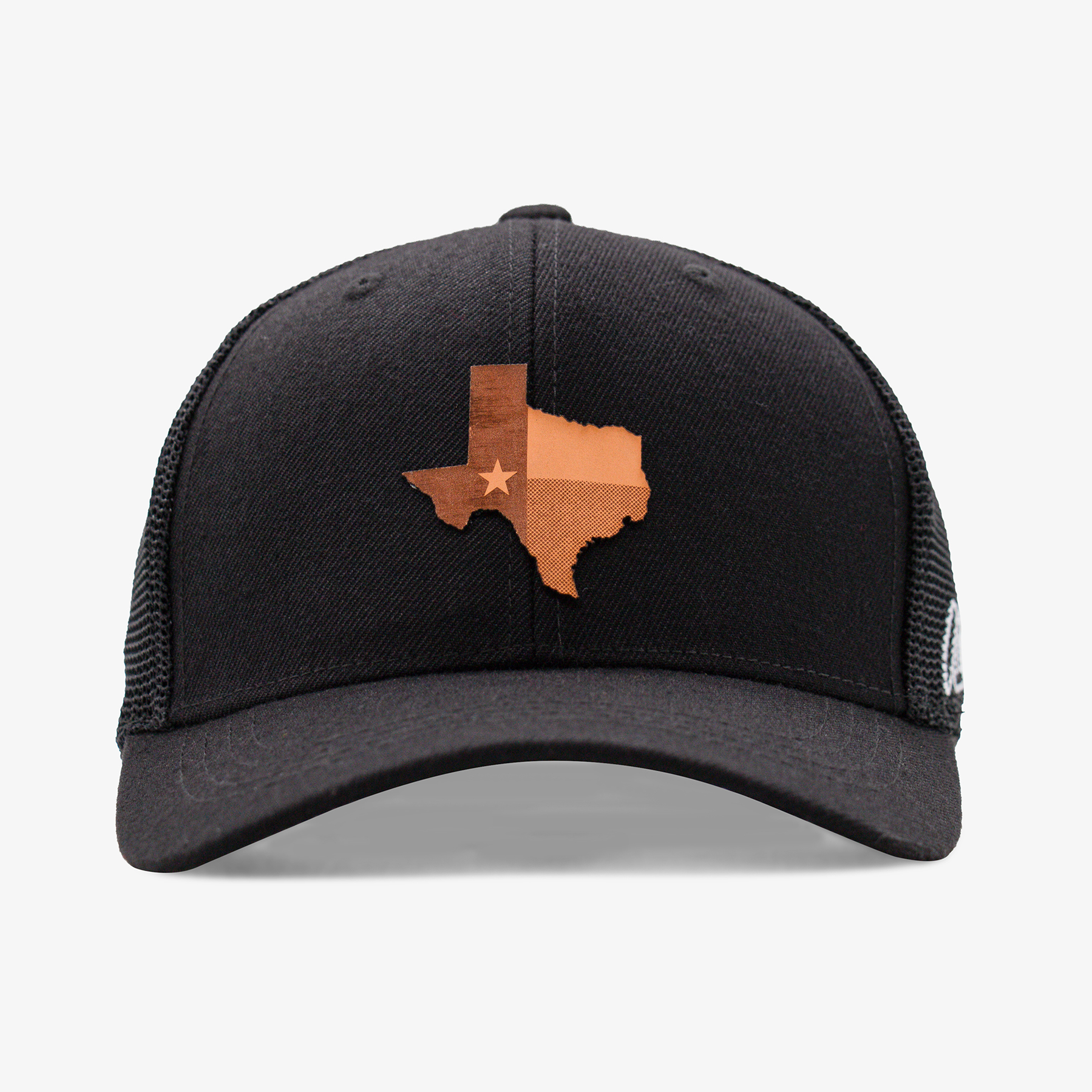 Adult Texas State Leather Patch Full Flex Curved Low Pro Hat | Mens ...