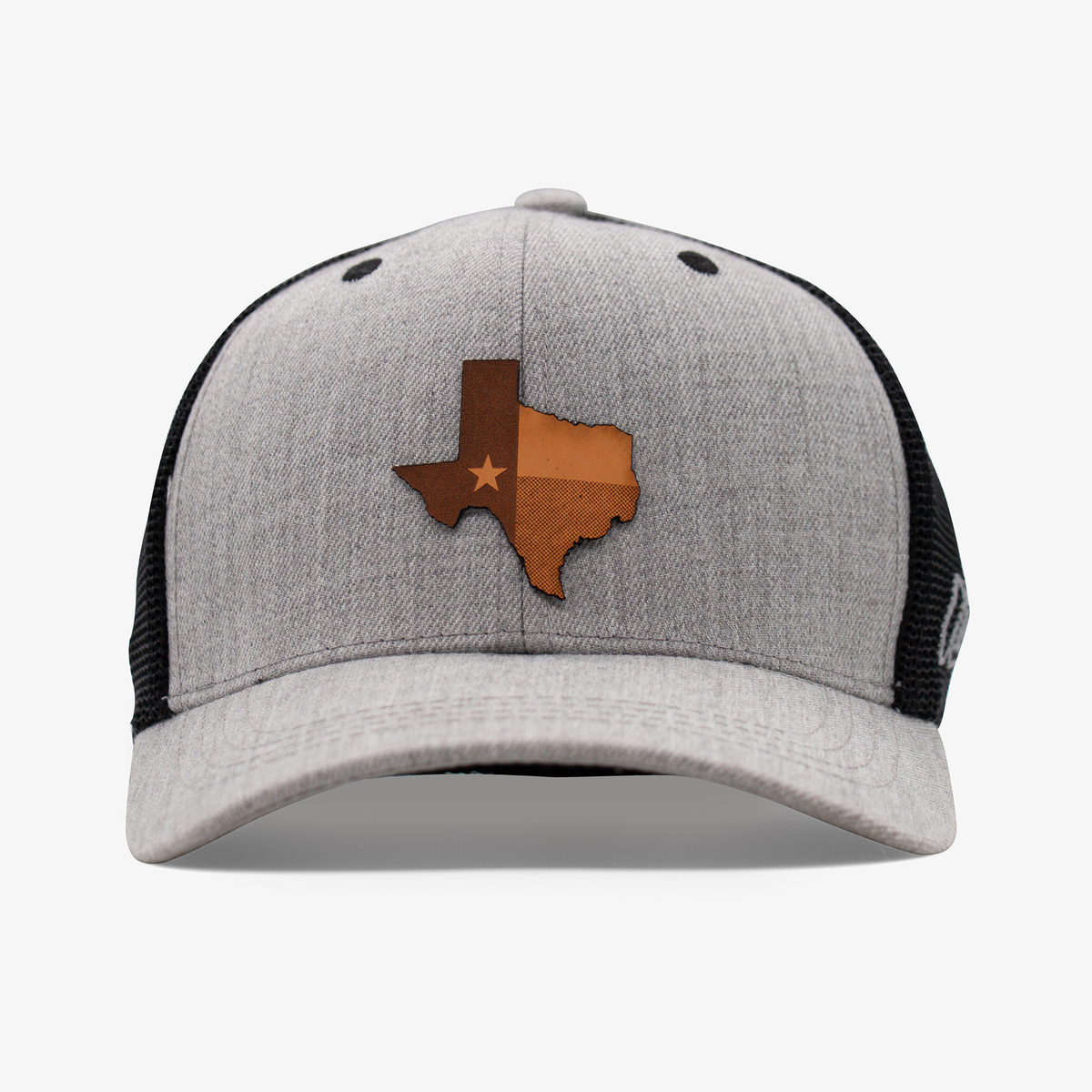 Adult Texas State Leather Patch Full Flex Curved Low Pro Hat | Mens ...