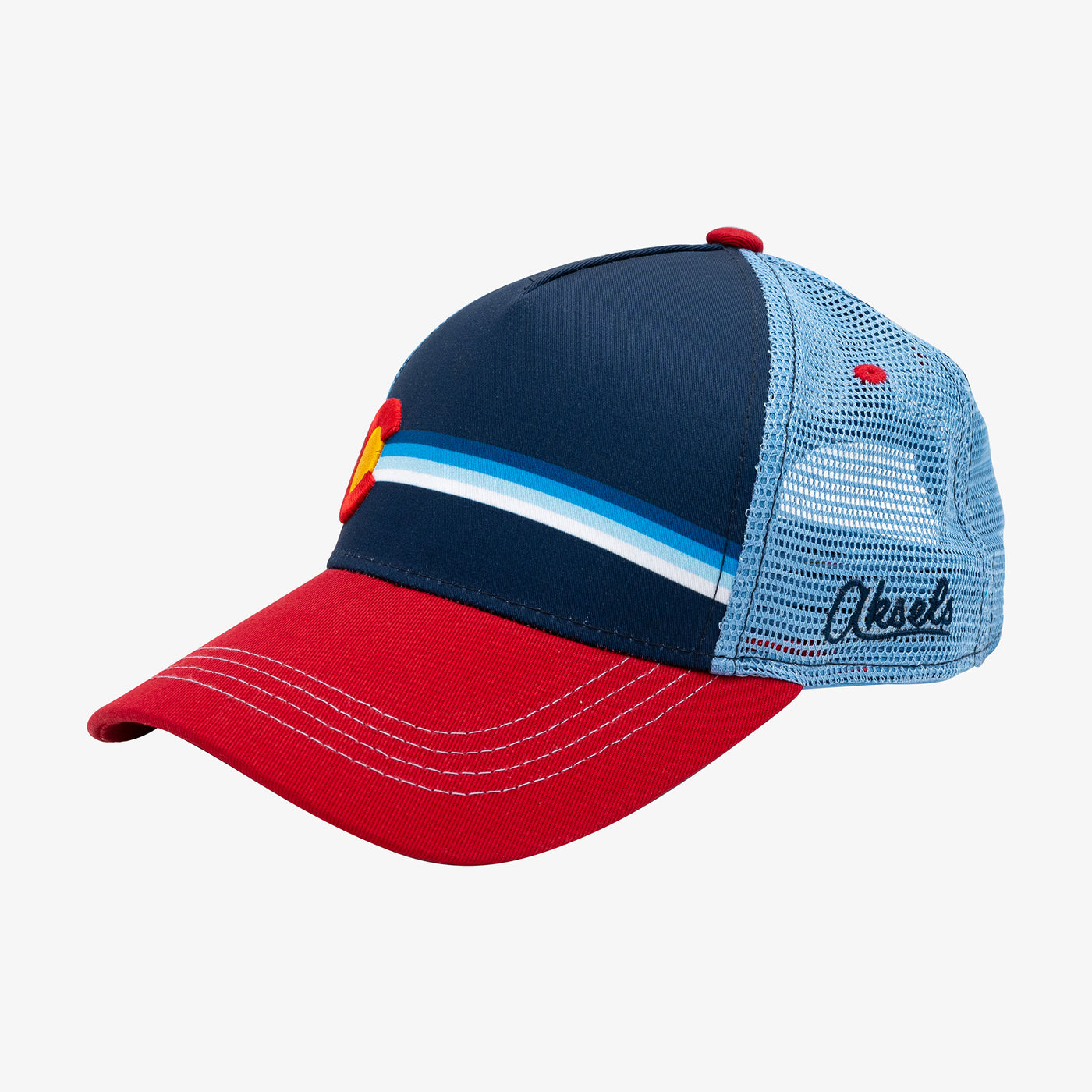 Striped Low Pro Colorado Trucker Hat — Aksels